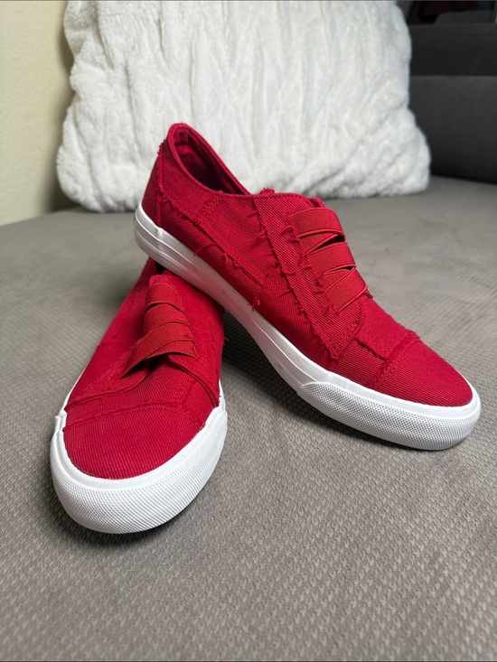 Jenn Ardor | Shoes | Jenn Ardor Red Slipon Patchwork Canvas Sneakers ...